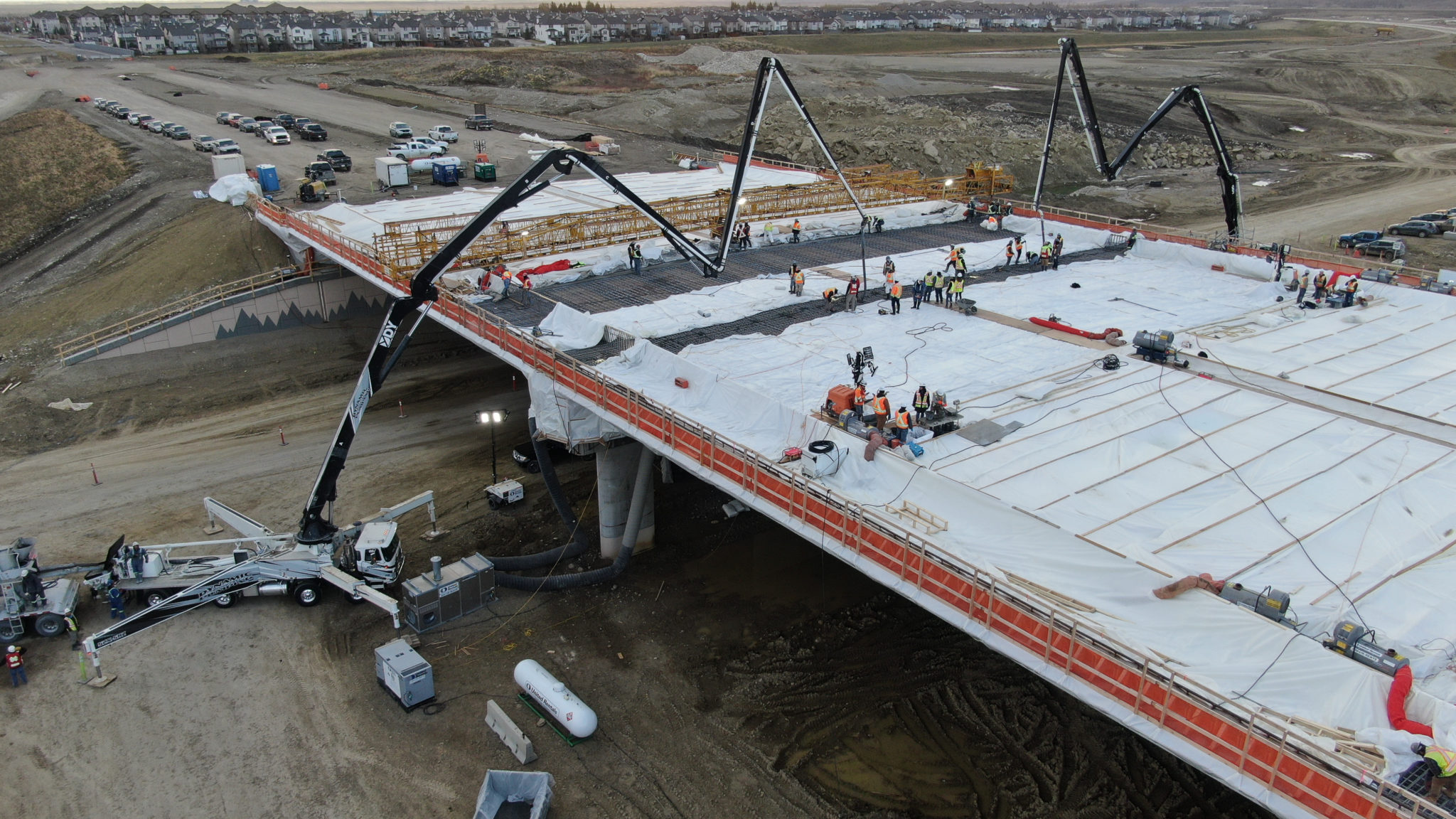 SW Calgary Ring Road Project » Dynamic Concrete Pumping