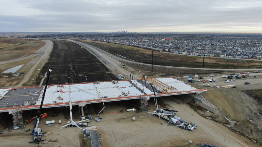 SW Calgary Ring Road Project » Dynamic Concrete Pumping