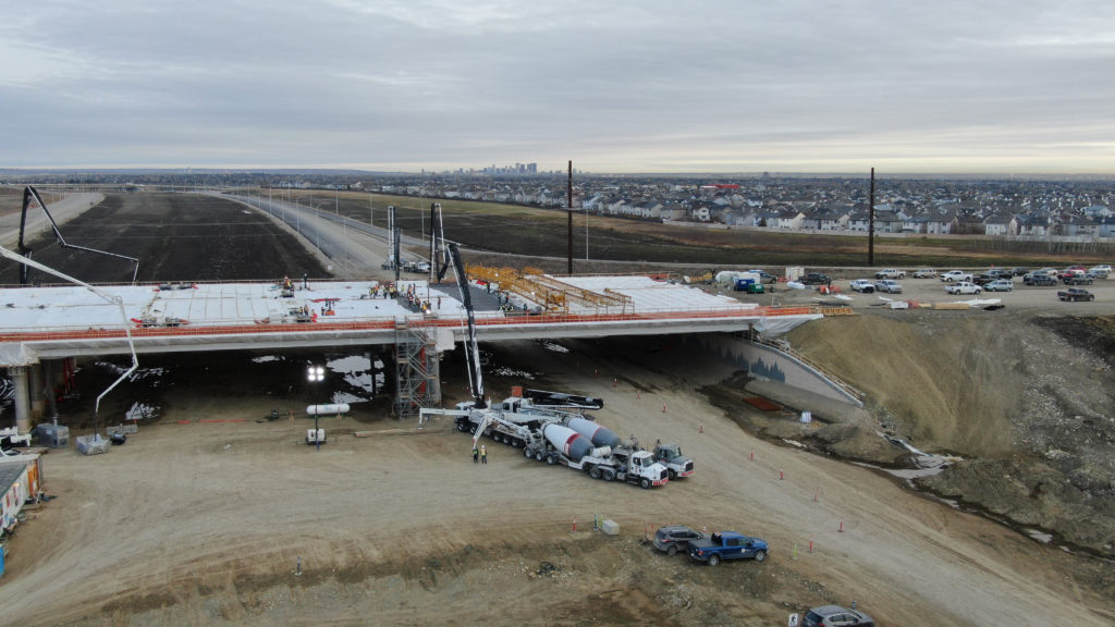 SW Calgary Ring Road Project » Dynamic Concrete Pumping