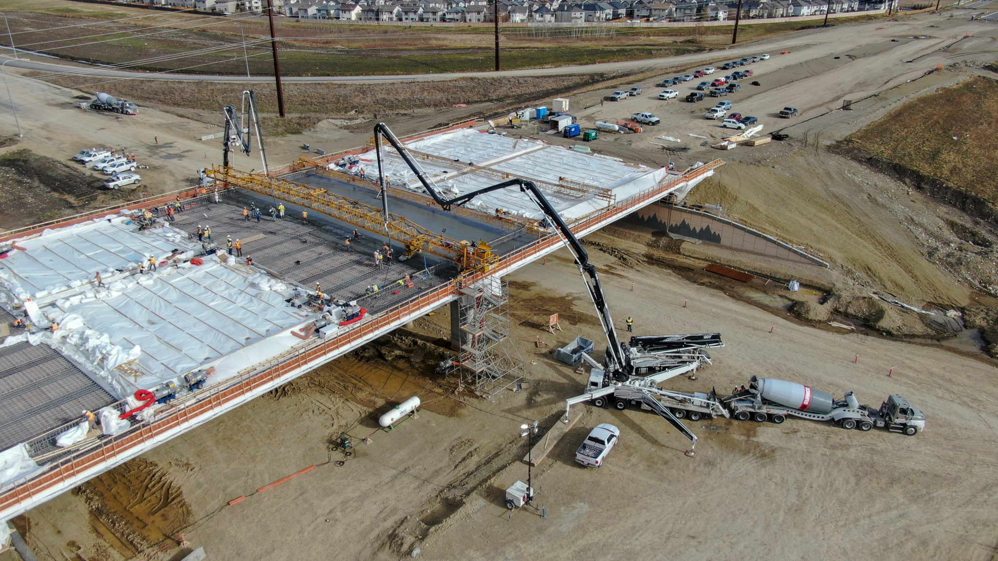 SW Calgary Ring Road Project » Dynamic Concrete Pumping